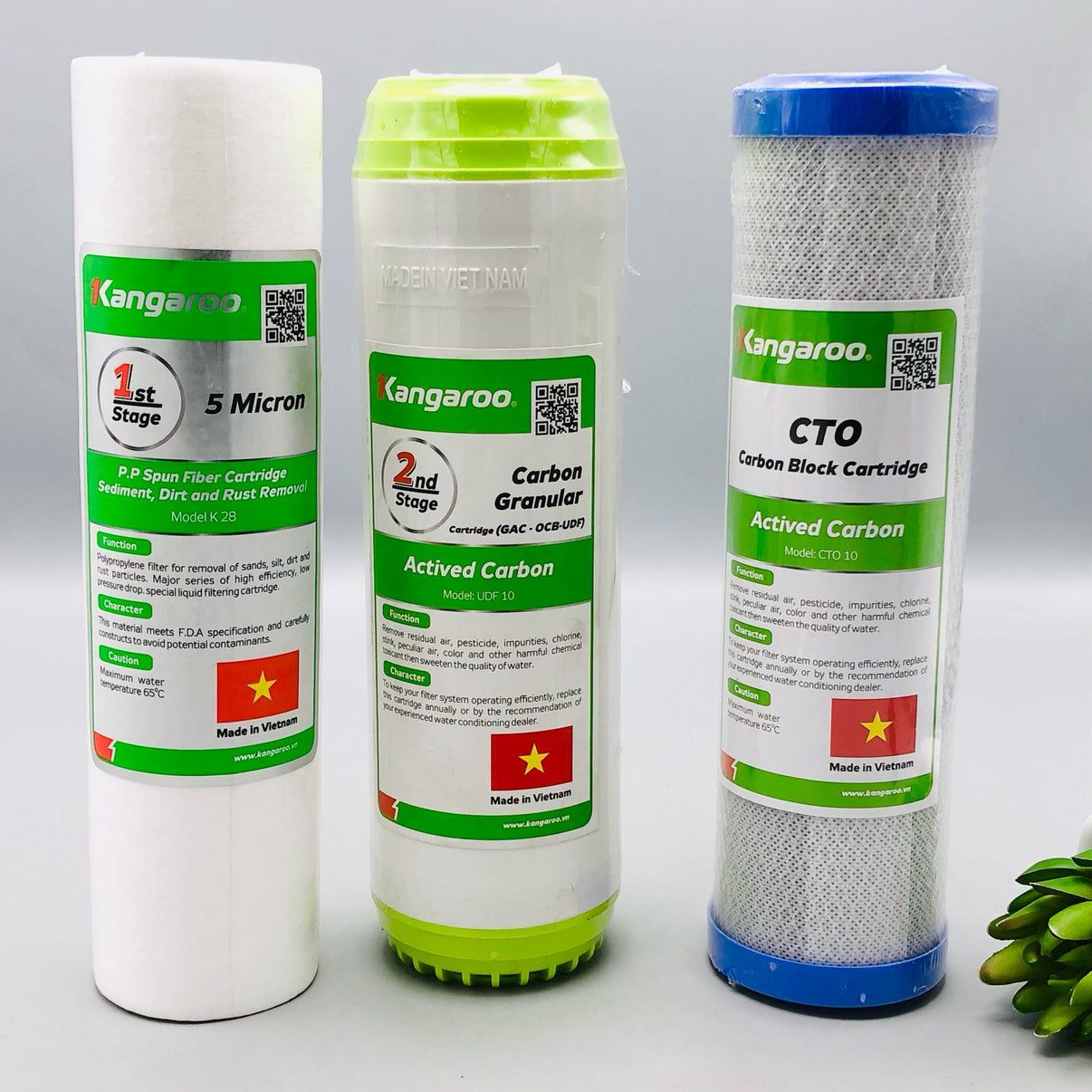 Buy Kangaroo Reverse Osmosis Water Filter Cartridge Set Online In ...