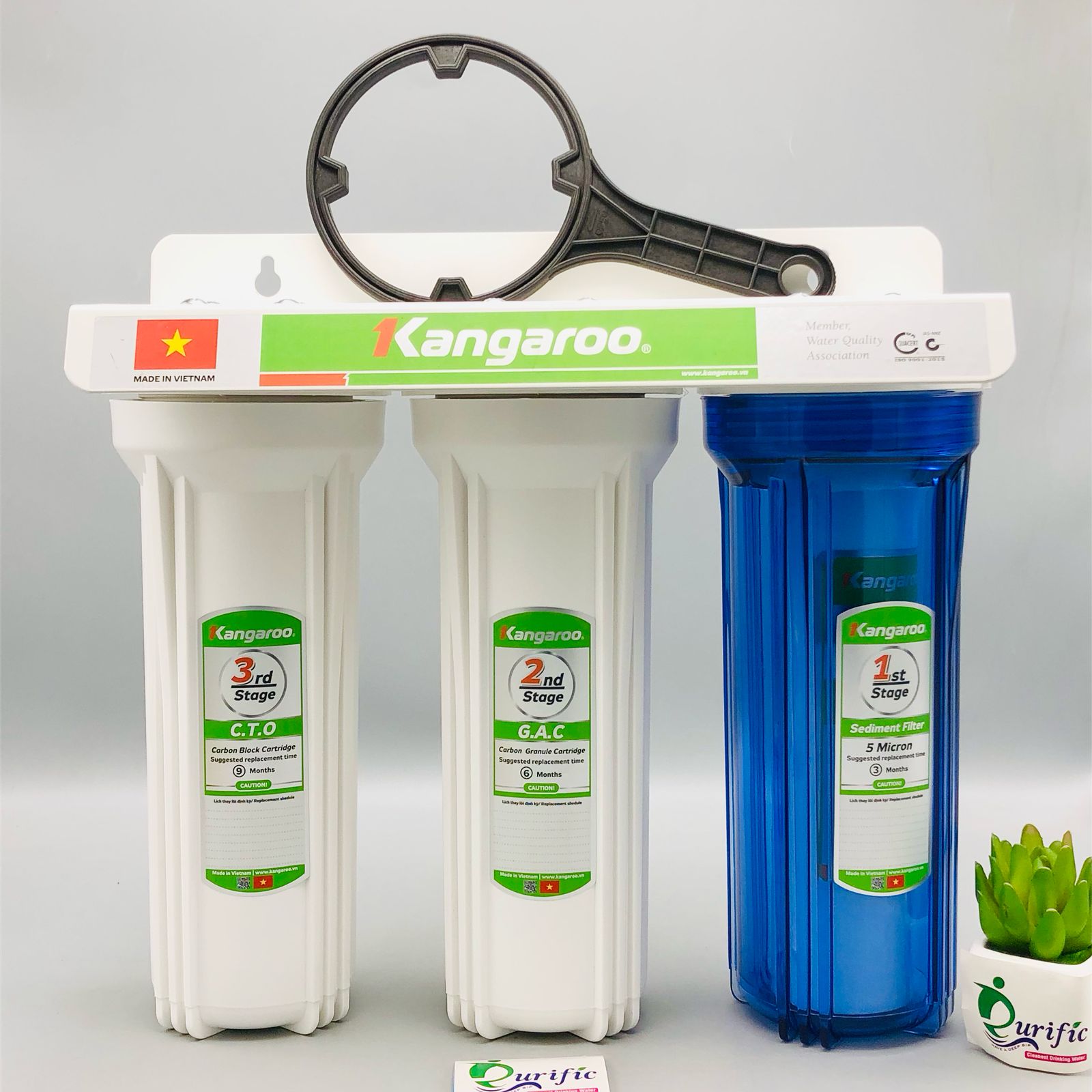Buy Kangaroo 3 Stage Premium Water Purification System 10" Vietnam ...